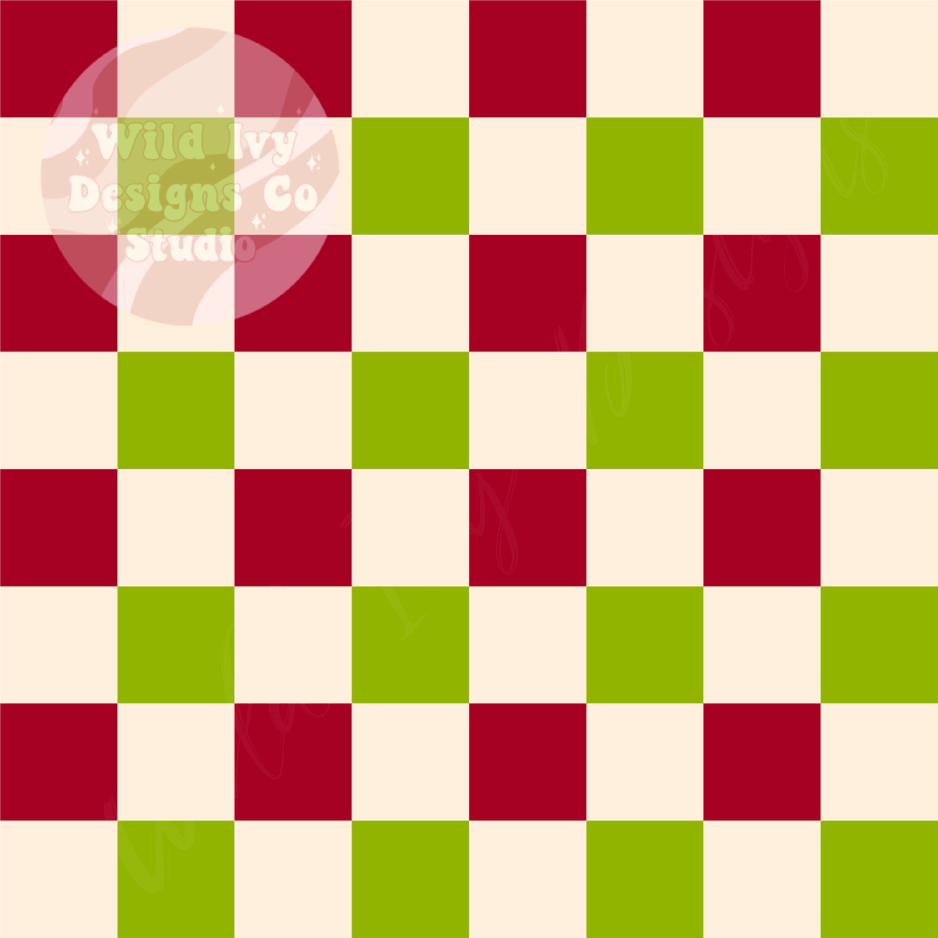 Mean One Checks Red (Cord) – Wildivydesignsco