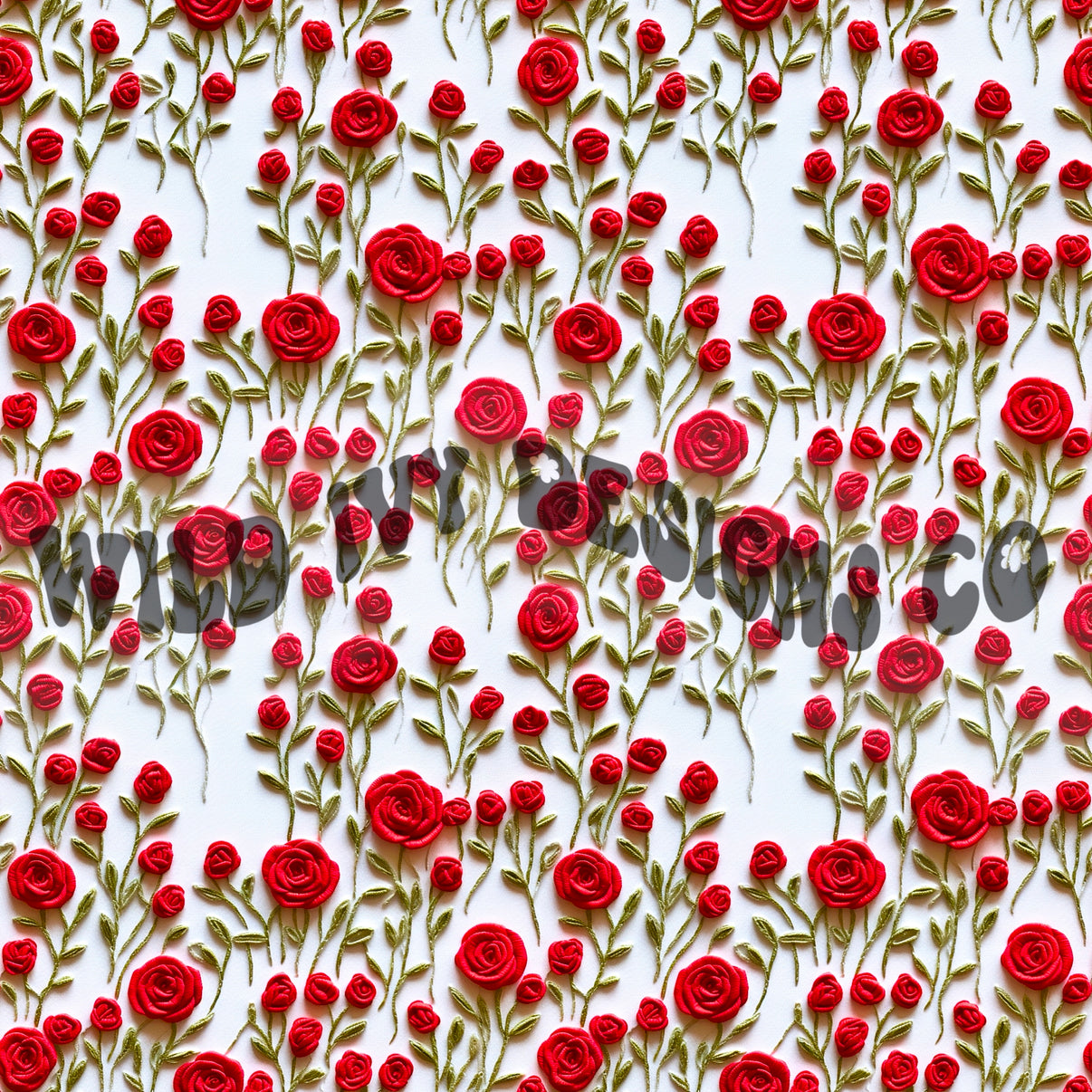 Red Roses Embroidery – Wildivydesignsco